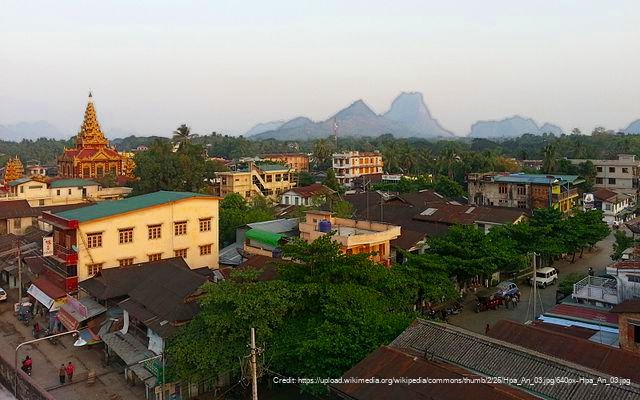 Myawadi, Myanmar - trackstick